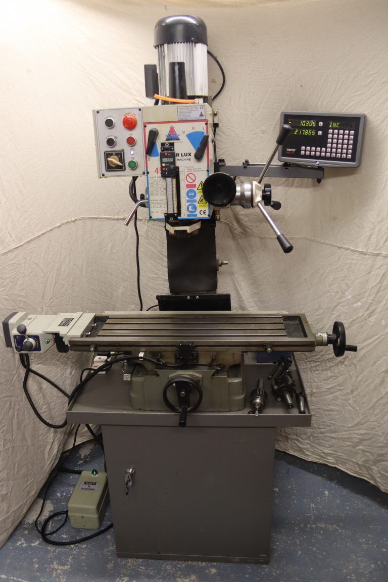 Chester Super Lux milling machine with 3 axis DRO and power feed to ...