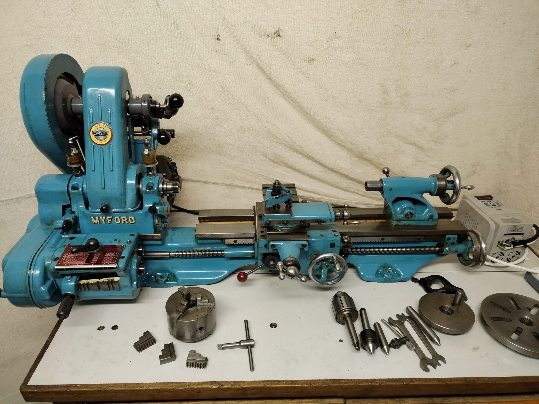 Myford ML7 lathe with gearbox, clutch & type A cross slide – SuffolkSteam