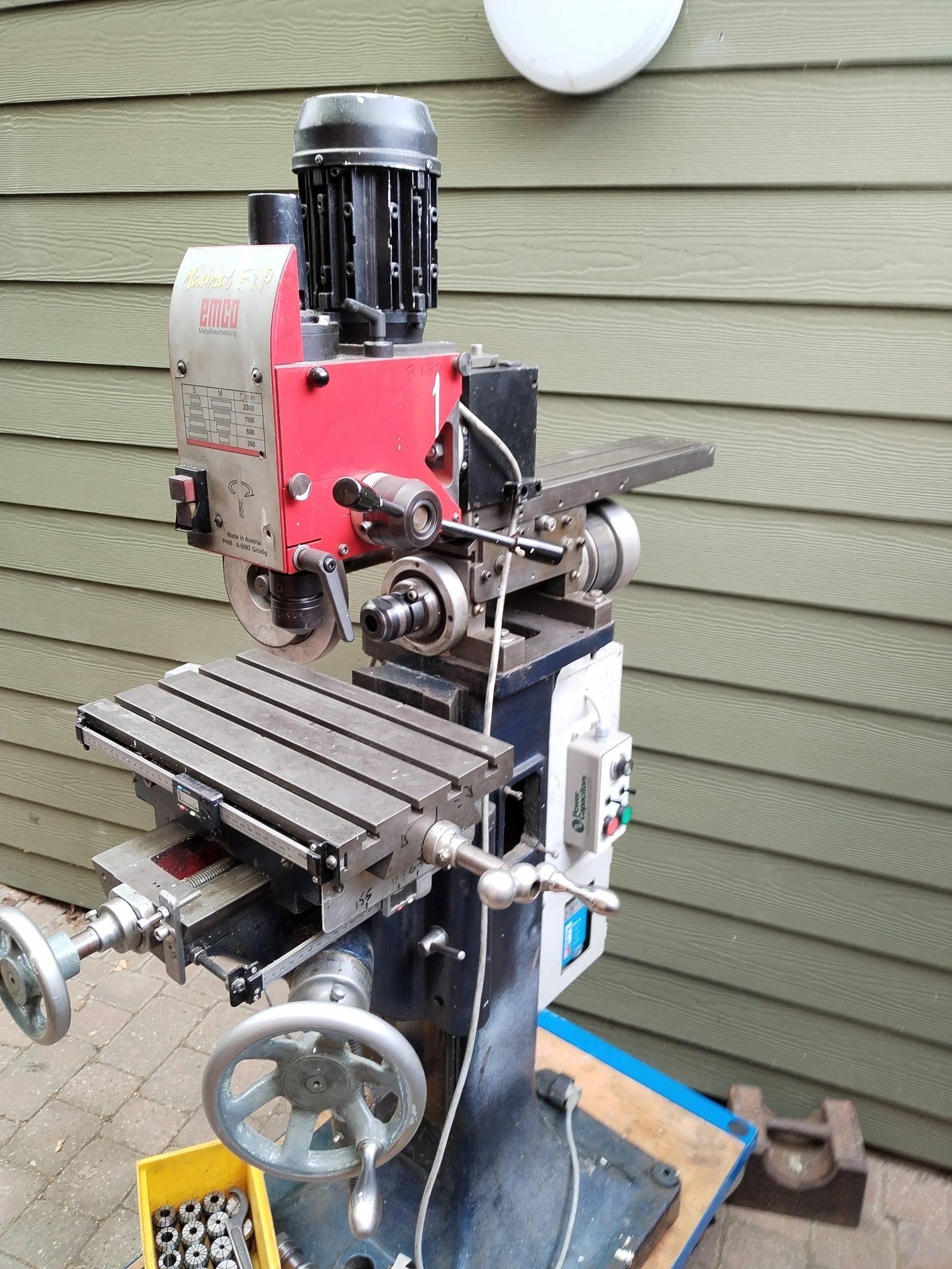 Bespoke horizontal & vertical milling machine with EMCO Maximat F1P ...